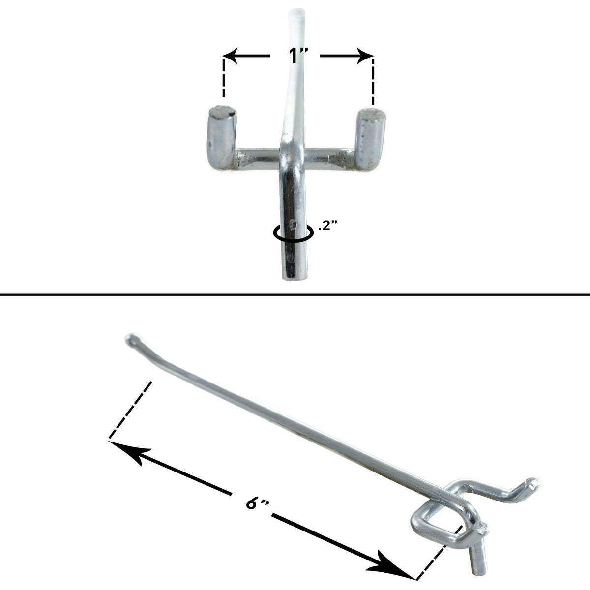 Great Presa 408 50 Heavy Duty Metal Peg Board Shelving Hooks 6 – Shop ...